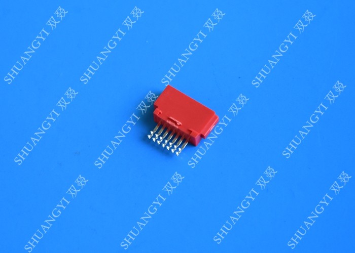 Customized Red External SATA Connector Voltage 125Vac Female SMT 7 Pin