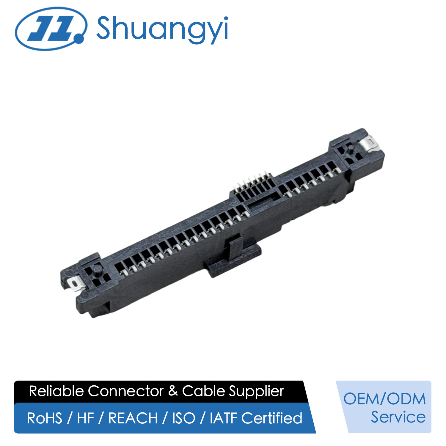 SAS 29 Pin Female Socket SMT Connector with Positioning Column ...