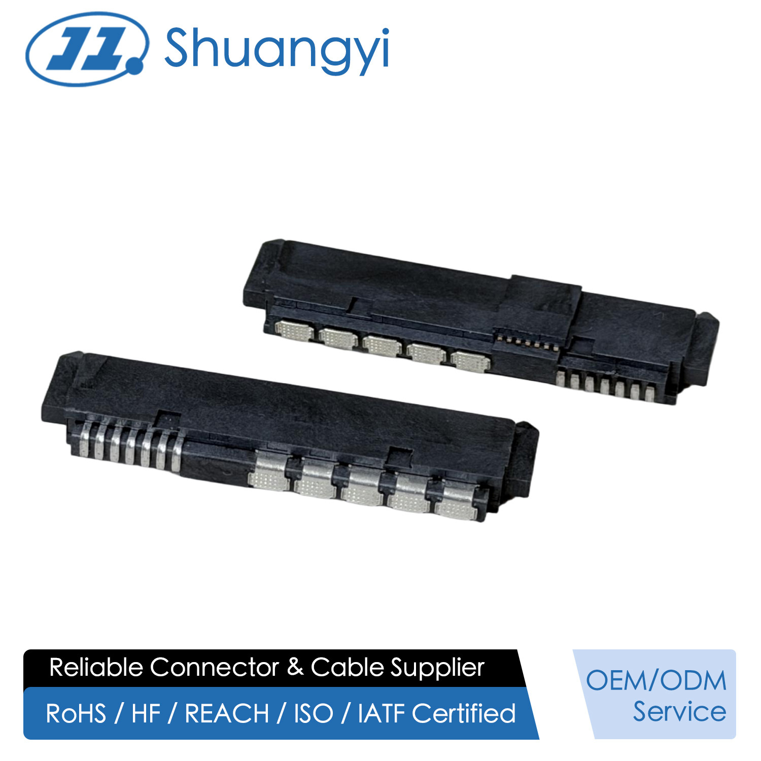 SAS 29P 1.27mm Pitch Right-Angle Solder Female Pin Connector with ...