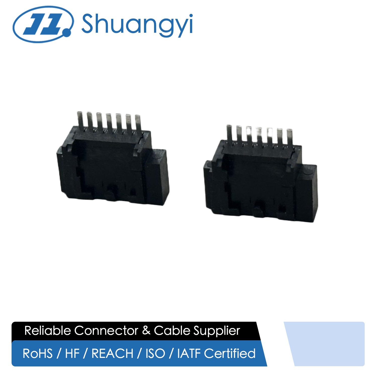 1.0mm pitch SMT female connector 10 pin low-profile PCB signal ...